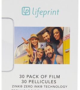 Lifeprint 30 pack of film for Lifeprint Augmented Reality Photo AND Video Printer. 2x3 Zero Ink sticky backed film