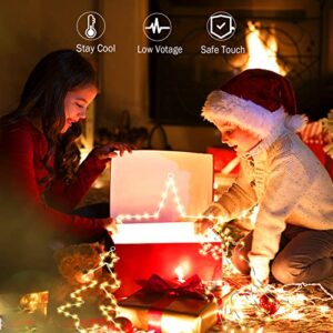 3 Pack Christmas Window Star Lights, 45 LED Deer Lights Battery Operated Window Decorations 8 Modes with Remote Controls for Home Party Garden Indoor Outdoor Decor(Warm White)