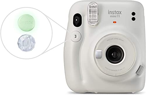 Fujifilm Instax Mini 11 Instant Film Camera, Ice White - with Fujifilm instax Mini Instant Daylight Film Twin Pack, 20 Exposures