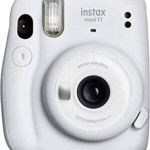 Fujifilm Instax Mini 11 Instant Film Camera, Ice White - with Fujifilm instax Mini Instant Daylight Film Twin Pack, 20 Exposures