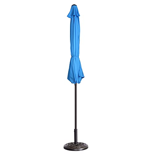 Pure Garden 741227ETJ Patio Umbrella, Blue