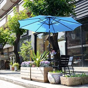 Pure Garden 741227ETJ Patio Umbrella, Blue