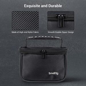 SMALLRIG Mini Camera Storage Bag, Protective Carrying Case, Handbag Box for DJI Action 2 / Follow Focus / LED Light / Microphone, Adjustable Dividers – 3704