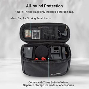 SMALLRIG Mini Camera Storage Bag, Protective Carrying Case, Handbag Box for DJI Action 2 / Follow Focus / LED Light / Microphone, Adjustable Dividers – 3704