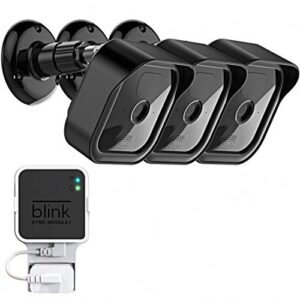 all-new blink outdoor camera surveillance mount, 3 pack weatherproof protective housing and 360 degree adjustable mount with sync module 2 mount for blink outdoor (blink camera are not included)