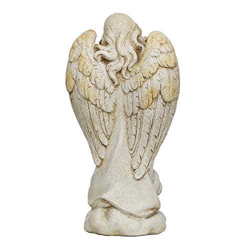 Joseph's Studio by Roman - Angel Holding Heart Memorial Garden Statue, Collection, 12.25" H, Resin and Stone, Decorative, Religious Gift, Home Indoor and Outdoor Decor, Durable, Long Lasting