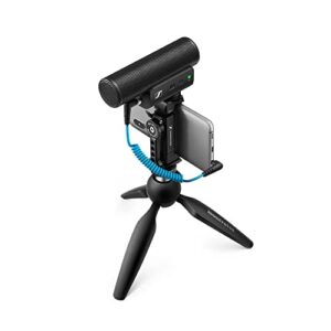 Sennheiser Professional MKE 400 Directional On-Camera Shotgun Microphone with 3.5mm TRS and TRRS Connectors for DSLR, Mirrorless & Mobile , Connects with Auxiliary