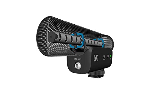 Sennheiser Professional MKE 400 Directional On-Camera Shotgun Microphone with 3.5mm TRS and TRRS Connectors for DSLR, Mirrorless & Mobile , Connects with Auxiliary