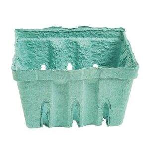 pactiv 1 quart sized garden party berigard berry basket molded fiber green | 297/case