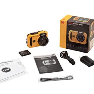 KODAK PIXPRO WPZ2 Rugged Waterproof Digital Camera 16MP 4X Optical Zoom 2.7" LCD Full HD Video, Yellow