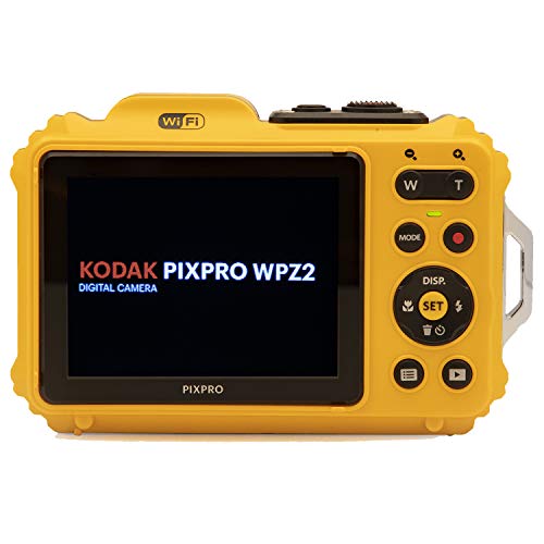 KODAK PIXPRO WPZ2 Rugged Waterproof Digital Camera 16MP 4X Optical Zoom 2.7" LCD Full HD Video, Yellow