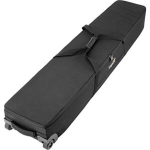 impact lkb-rcs light kit bag rolling c-stand case (black)