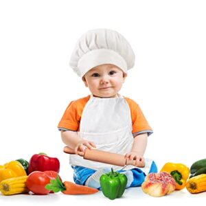 5 Pcs Baby White Chef Costume Newborn Photography Uniform Outfits Hat Apron Carrots Rolling Pin Infant Cooking (5-12 Month)