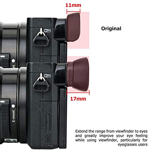 Soft Silicon Camera Viewfinder Eyecup Eyepiece Eyeshade for Sony A6000 A6100 A6300 Eye Cup Protector Replaces Sony FDA-EP10