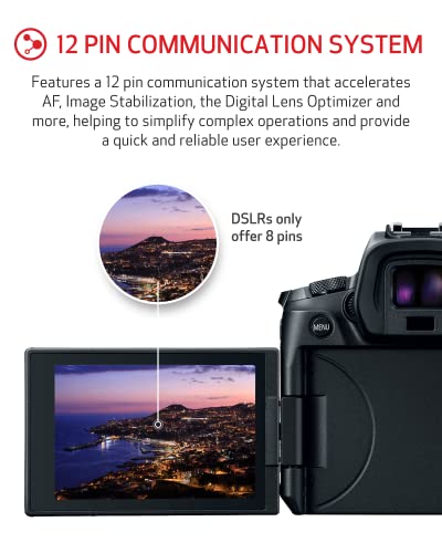 Canon EOS R, Vlogging and Content Creator Camera 4K UHD, Digital Single-Lens Non-Reflex AF/AE, 0.76 Magnification, OLED Color Electronic Viewfinder, CMOS Sensor, Mirrorless, Full-Frame (Body Only)