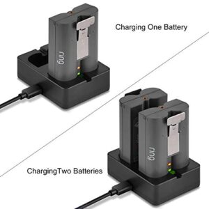 Ring Battery Charger, Dual Port Charging Station for Ring Spotlight Cam Battery, Ring Video Doorbell 2 & Ring Stick Up Cam Battery (Ring Batteries NOT Included) - by DECHIANY