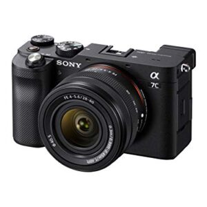 Sony Alpha 7C Full-Frame Compact Mirrorless Camera Kit - Black (ILCE7CL/B)