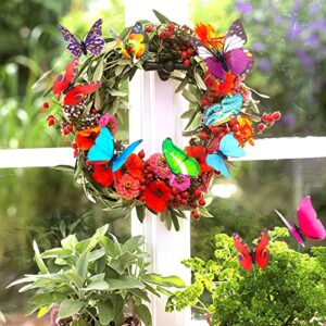 Augshy Butterfly Decorations, 75 Pcs Butterfly Stakes Waterproof Decorative Garden Stakes for Indoor/Outdoor Christmas Yard Decor