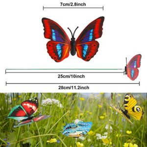 Augshy Butterfly Decorations, 75 Pcs Butterfly Stakes Waterproof Decorative Garden Stakes for Indoor/Outdoor Christmas Yard Decor