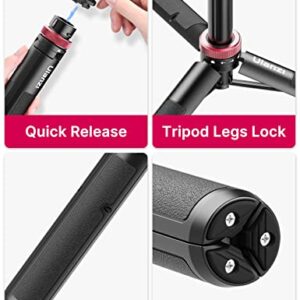 57in Selfie Stick Tripod for Gopro - ULANZI Go Quick II Extendable Tripod Stand Magnetic Suction Quick Release Vlog Accessories Handle for GoPro Hero 11 10 9 8 7 6 5/Max/DJI OSMO Action Cam