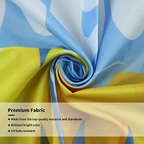 Hello Summer Flag 3x5 Ft Banner Swimming Pool Decorations Double Sided Printed Backdrop Yard Sign Tropical Party Supplies Holiday Hawaiian Duck Swim Ring Funny Poster Wall Decor with Brass Grommets for Outdoor Indoor Garden Room Door Kids House Home