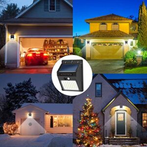 Joyathome Solar Lights Outdoor,30 LED Solar Security Lights Solar Motion Sensor Lights Wireless IP 65 Waterproof Outdoor Lights for Garden Fence Patio Garage (4 Pack)