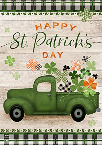 St. Pat's Pickup Holiday Garden Flag 12.5" x 18" Briarwood Lane