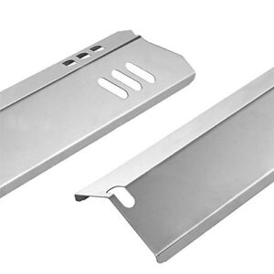 SHINESTAR 15'' Grill Heat Plate, Grill Replacement Part for Dyna-Glo, Backyard & Uniflame Grill, DGF510SBP, DGF493BNP, BY15-101-001-02, BY13-101-001-13, Stainless Steel, 5-Pack, 15" x 3-13/16"