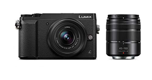 Panasonic LUMIX GX85 4K Digital Camera, 12-32mm and 45-150mm Lens Bundle, 16 Megapixel Mirrorless Camera Kit, 5 Axis In-Body Dual Image Stabilization, 3-Inch Tilt and Touch LCD, DMC-GX85WK (Black)