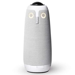 meeting owl pro – 360-degree, 1080p hd smart video conference camera, microphone, and speaker (automatic speaker focus & smart zooming and noise equalizing)