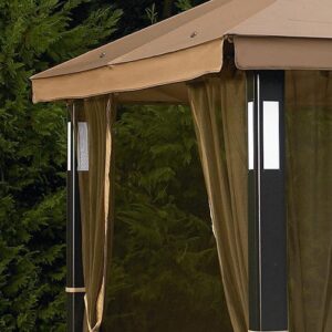 Garden Winds Lighted Gazebo Replacement Canopy Top Cover - RipLock 350