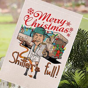 Merry Christmas Garden Flag, National Christmas Decorations Outdoor, Christmas Garden Flag Village, Christmas Holiday Garden Flag, Vertical Double Sided 12.5 x 18 Inch Christmas Yard Decor