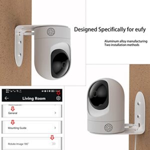 Teccle Metal Wall Mount for Eufy Security Solo IndoorCam P24, Provide Better Viewing Angles