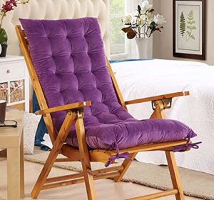 kriddr indoor thick recliner cushions sun lounger garden patio high back crystal velvet bench seat rocking chair cushions