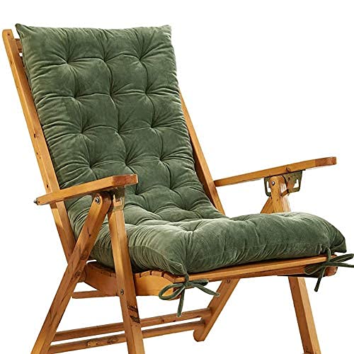 KRIDDR Indoor Thick Recliner Cushions Sun Lounger Garden Patio High Back Crystal Velvet Bench Seat Rocking Chair Cushions