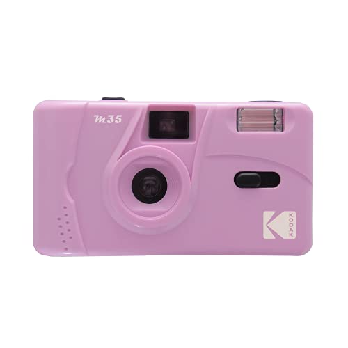 Kodak M35 35mm Film Camera, Reusable, Focus Free, Easy to Use, Build in Flash and Compatible with 35mm Color Negative or B/W Film (Film and AAA Battery NOT Included) (Purple)