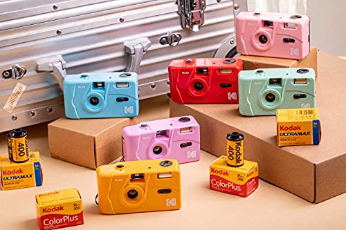 Kodak M35 35mm Film Camera, Reusable, Focus Free, Easy to Use, Build in Flash and Compatible with 35mm Color Negative or B/W Film (Film and AAA Battery NOT Included) (Purple)