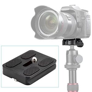 NEEWER Universal Arca Type Quick Release Plate All Metal with 1/4 Inch Screw Fits Standard Arca Type Clamp for Camera Tripod Ballhead (PU50 50mm)