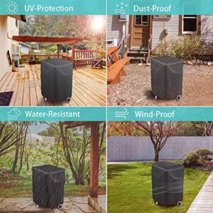 iCOVER Electric Smoker Cover for Masterbuilt, Charbroil, Dyna Glo and More 30-Inch Vertical Smoker 18.5 L x 17.5 W x 33 H, Durable & Waterproof