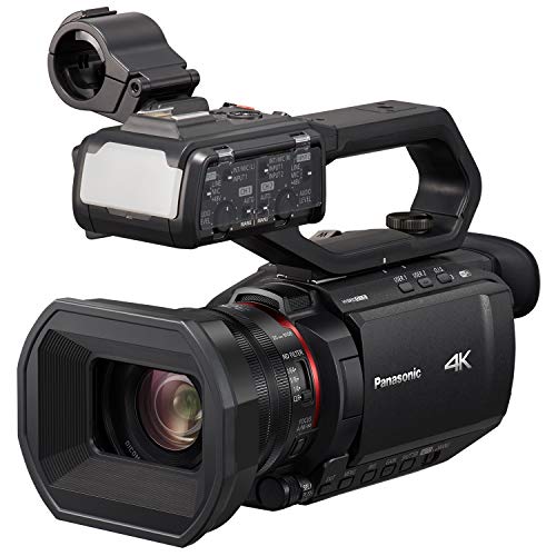 Panasonic X2000 4K Professional Camcorder with 24x Optical Zoom, WiFi HD Live Streaming, 3G SDI Output and VW-HU1 Detachable Handle, HC-X2000 (USA Black)