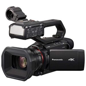 Panasonic X2000 4K Professional Camcorder with 24x Optical Zoom, WiFi HD Live Streaming, 3G SDI Output and VW-HU1 Detachable Handle, HC-X2000 (USA Black)