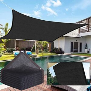 Shade Cloth, Mesh Sun Block Fabric Shade Cloth with Grommets, Heavy Duty Greenhouse Outdoor Heat-Insulation Net for Garden Cover Flowers Plants(6ft X 16ft).