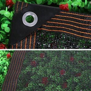 Shade Cloth, Mesh Sun Block Fabric Shade Cloth with Grommets, Heavy Duty Greenhouse Outdoor Heat-Insulation Net for Garden Cover Flowers Plants(6ft X 16ft).