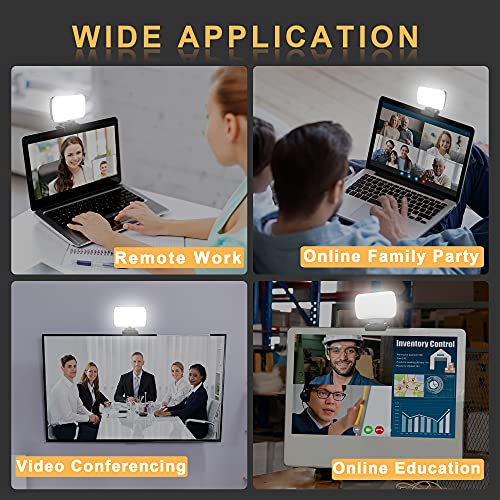 Aogled Video Conference Lighting Kit,Small Zoom Light with 3 Light Modes for Video Recording/Live Streaming/Remote Working/Distance Learning/Online Meeting/Laptop Video Conferencing,Make up