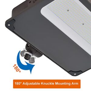 Fiqevs 240W LED Flood Light Knuckle Mount, Outdoor LED Floodlights Ac100-277V, 33,600LM(1000W HPS/MH Eqv.) IP65 Waterproof Flood Lights for Yard/Garden/Signs/Advertising Boards - 2 Pack