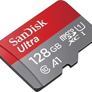 SanDisk Ultra 128GB UHS-I Class 10 MicroSDXC Memory Card Up to 80mb/s SDSQUNC-128G with Adapter