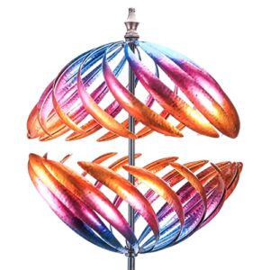 wonder garden 6.5ft wind spinner metal wind sculpture large wind spinners for outdoor garden yard lawn