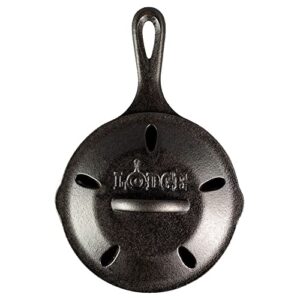 lodge l3smsk 6.5″ cast iron smoker skillet, black