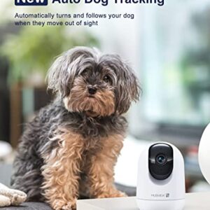 2K Pet Camera, Indoor Secuirty Camera with Phone APP, Home Security Camera for Dog/ Baby, 2.4G WiFi Wired Camera with Night Vision, 24/7 Recording, 2-Way Audio, Motion Tracking, SD&Cloud (2 Pack)