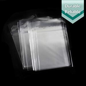 Golden State Art, Pack of 100, 5 1/4 X 7 1/8 inches Crystal Storage Bags - Acid-Free Clear Sleeves - Fit for 5x7 Photo Framing Mats Gifts (NS1)